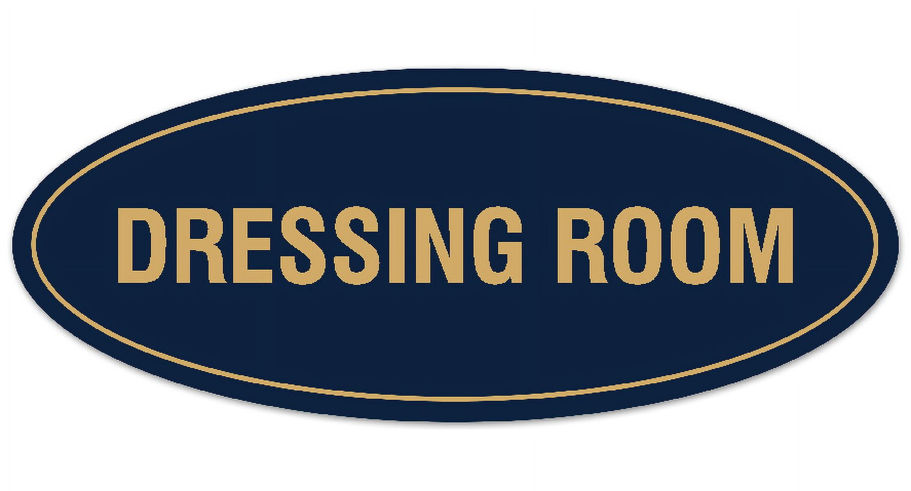 Signs ByLITA Oval DRESSING ROOM Sign - Laser-Engraved Lettering ...