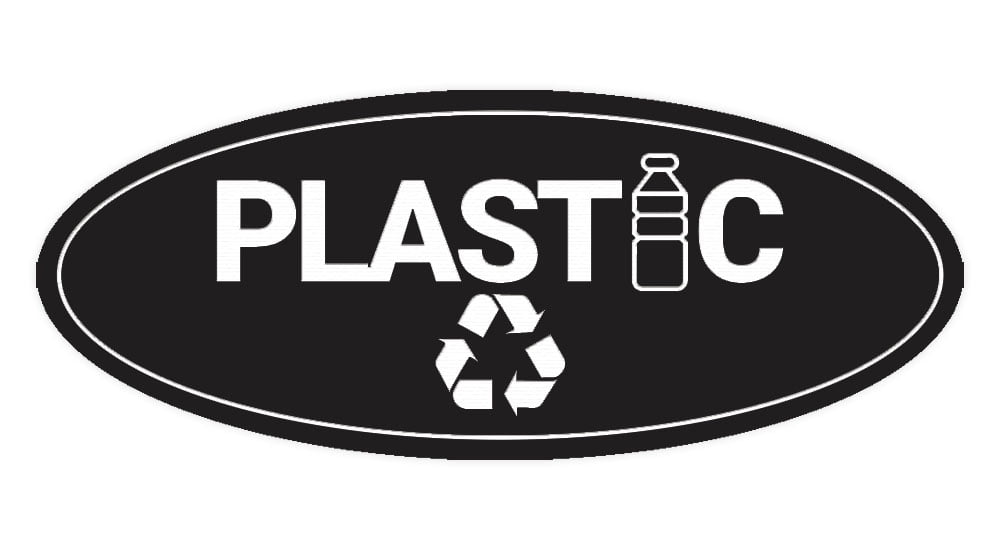 Signs ByLITA Oval Plastic Sign - Laser-Engraved Lettering | Durable ABS ...