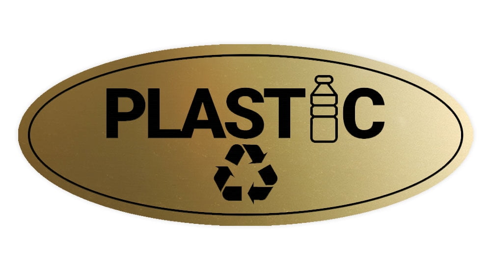 Signs ByLITA Oval Plastic Sign - Laser-Engraved Lettering | Durable ABS ...