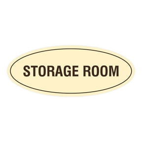 Classic Framed Storage Room Sign (Navy Blue / White) - Large - Walmart.com