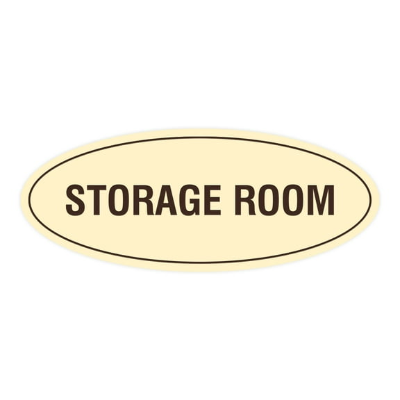 Classic Framed Storage Room Sign (Ivory/Dark Brown) - Small - Walmart.com