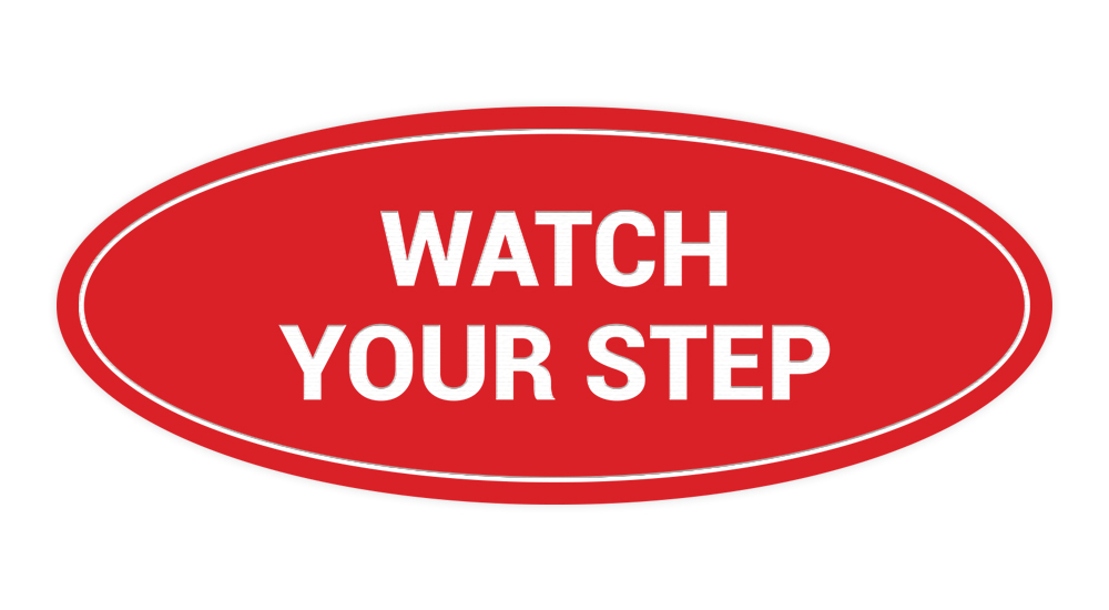 Caution Watch Your Step Sign - Walmart.com