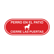 Signs ByLITA Classic Framed Perro En El Jardín Mantenga la Puerta ...