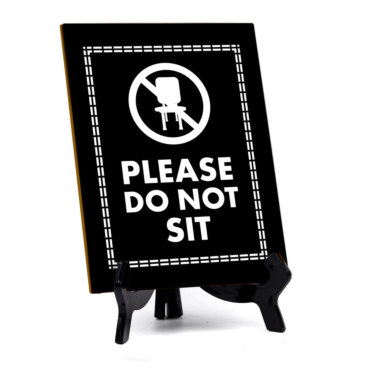 Signs ByLITA Please Do Not Sit Office Table Sign with Acrylic Stand ...