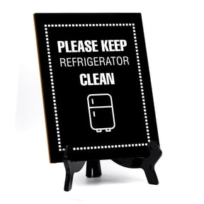 Clean Out Refrigerator Sign