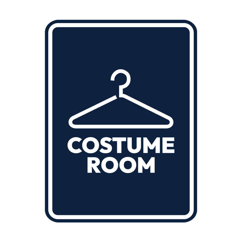Signs ByLITA Portrait Round Costume Room Door or Wall Sign Easy ...