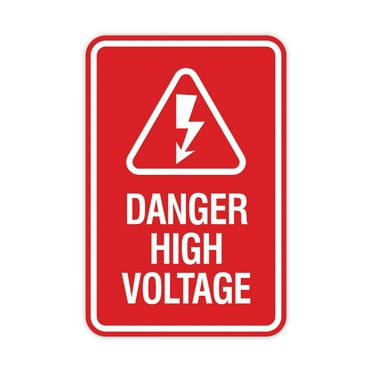 Portrait Round Chemical Hazard Sign (Red) - Small - Walmart.com