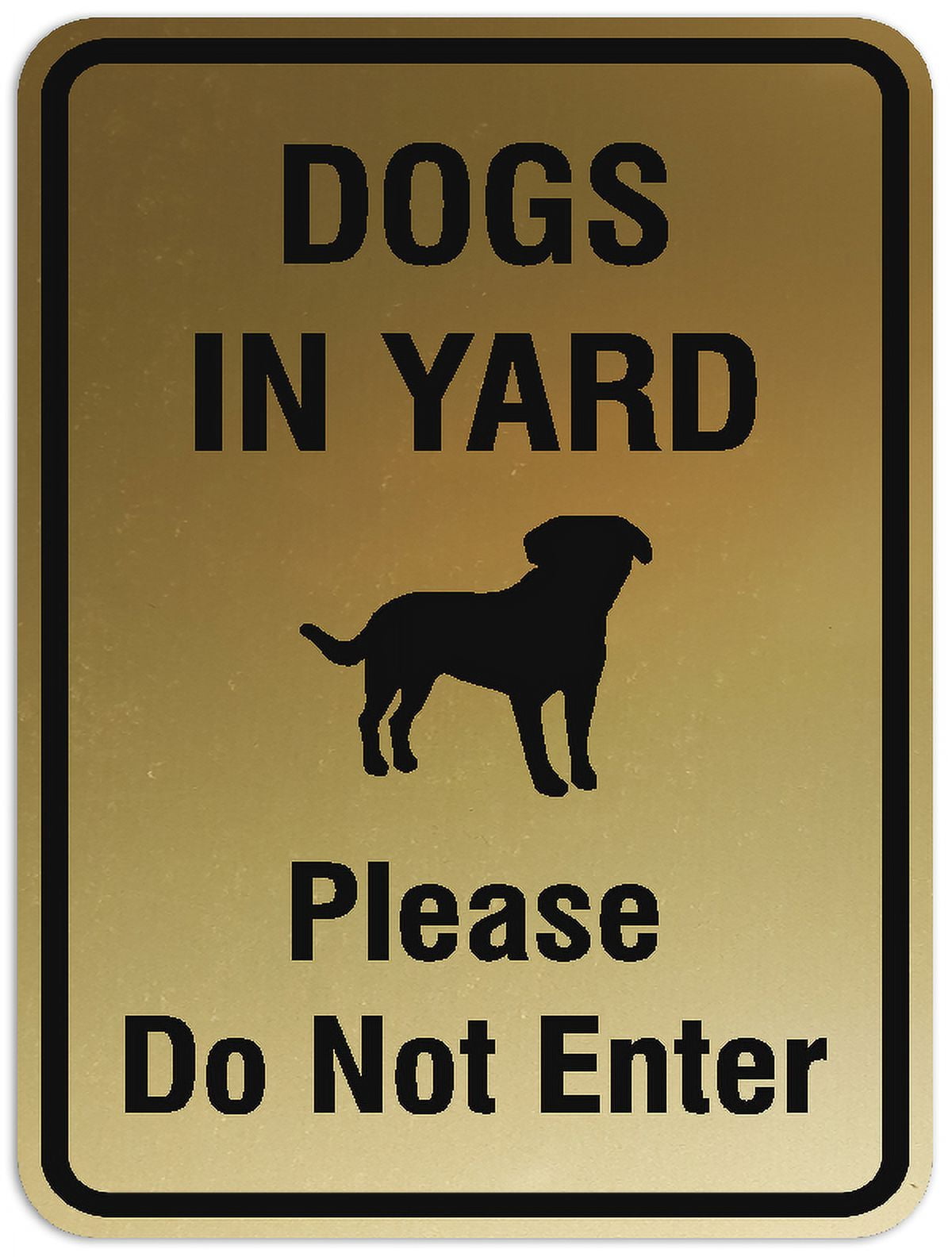 Signs ByLITA Portrait Round Dogs in yard please do not enter Sign ...
