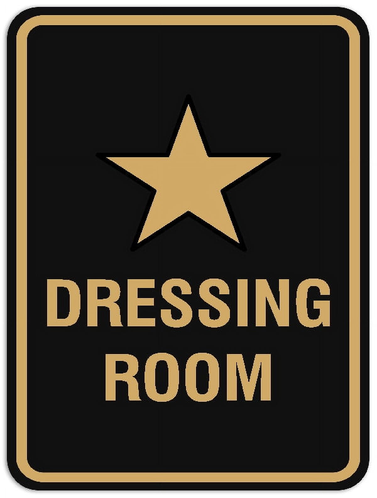 Signs ByLITA Portrait Round Dressing room Sign - Laser-Engraved ...