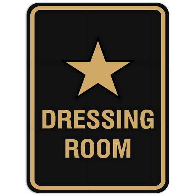 Signs ByLITA Portrait Round Dressing room Sign - Laser-Engraved ...