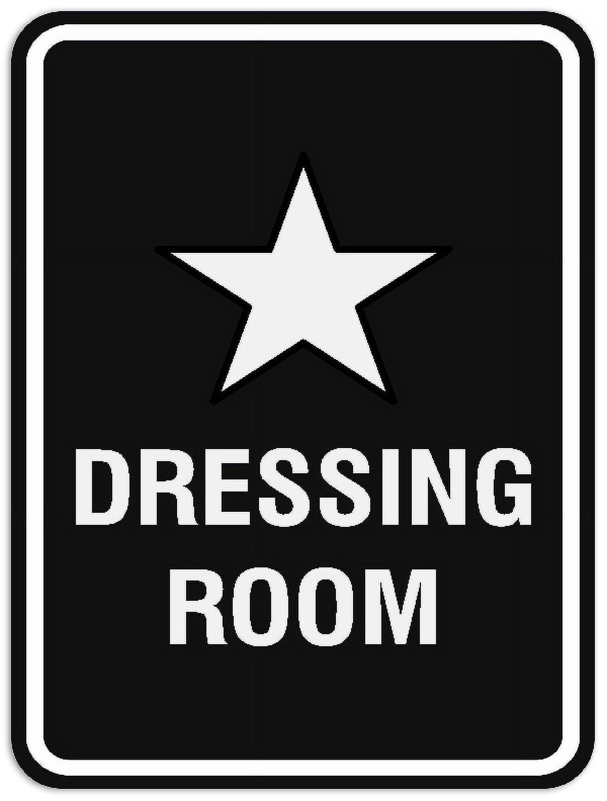 Signs ByLITA Portrait Round Dressing room Sign - Laser-Engraved ...