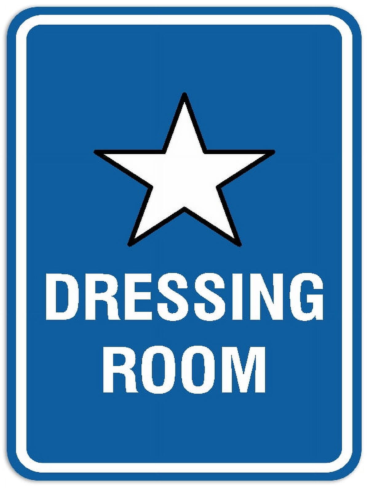 Signs ByLITA Portrait Round Dressing room Sign - Laser-Engraved ...