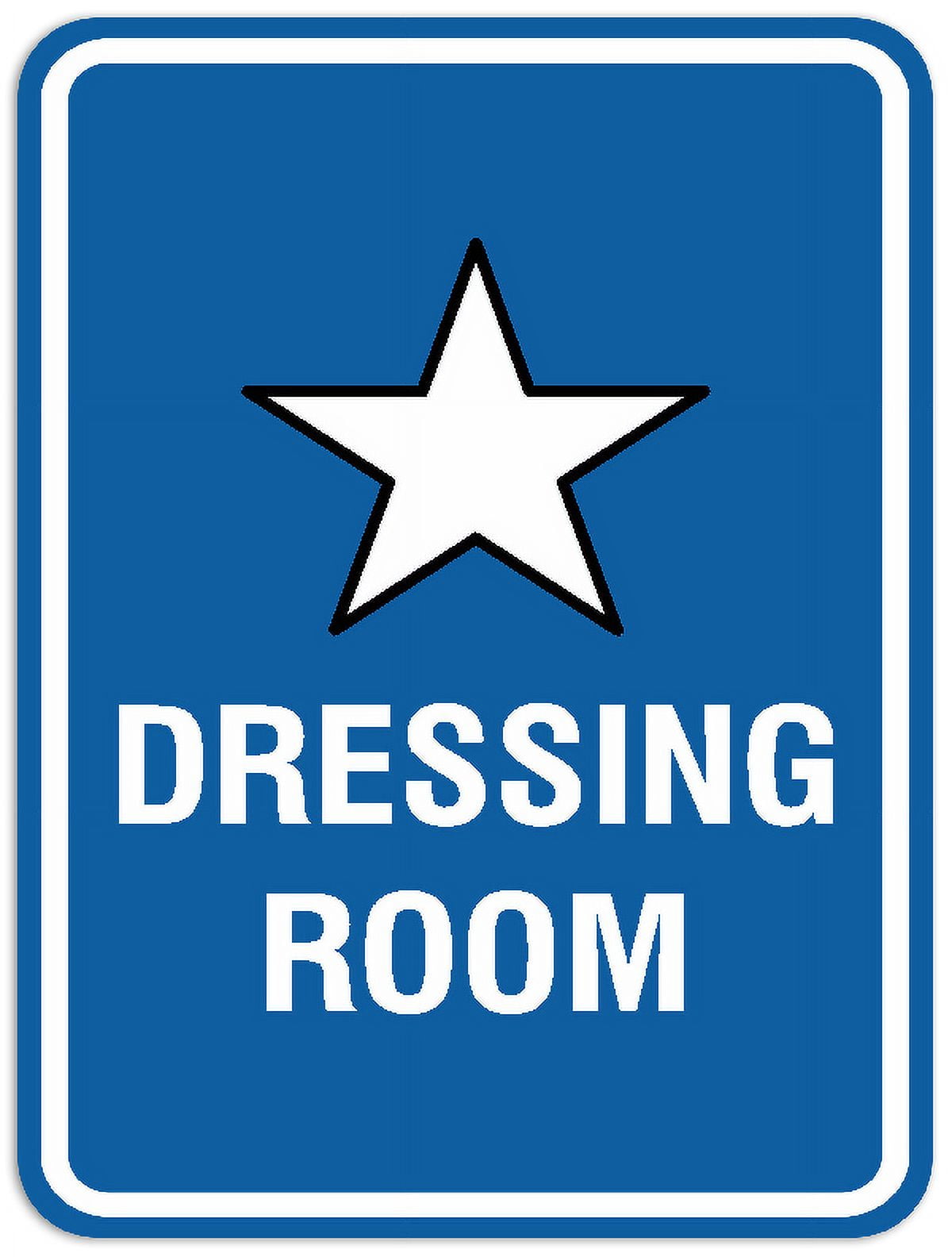Signs ByLITA Portrait Round Dressing room Sign - Laser-Engraved ...