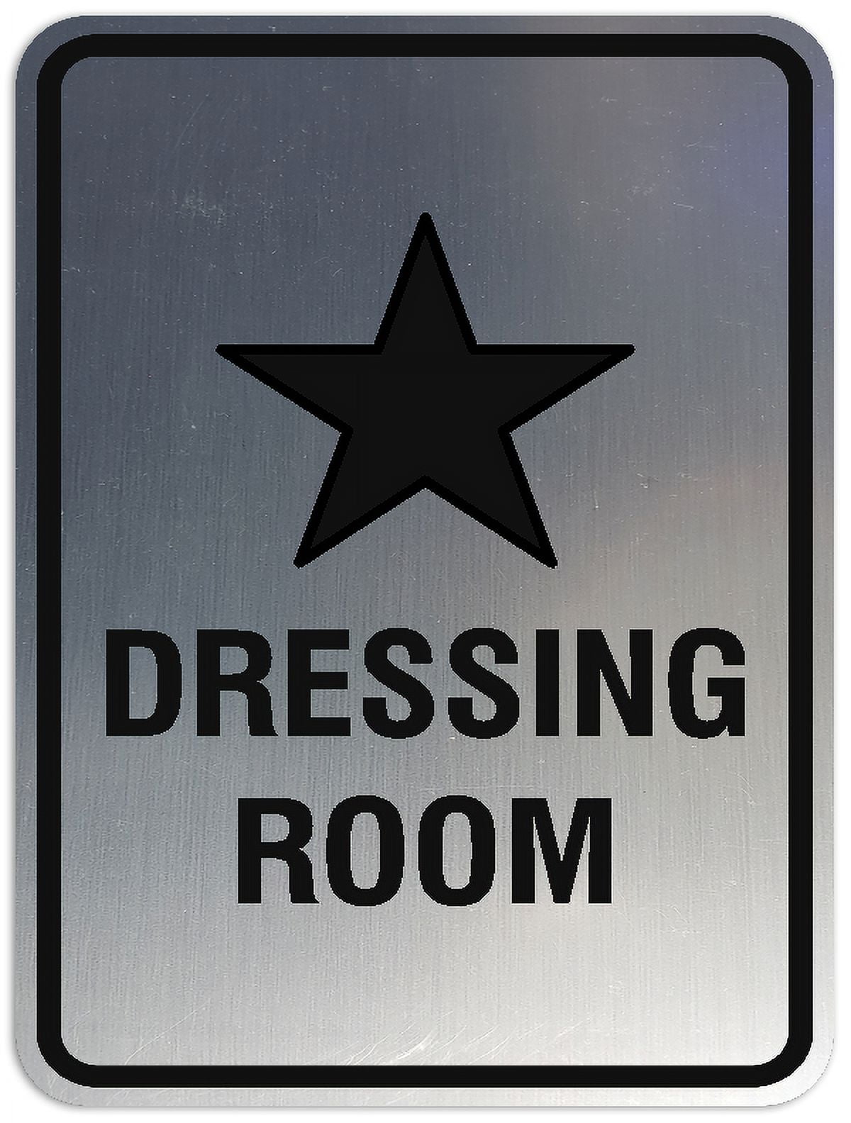 Signs ByLITA Portrait Round Dressing room Sign - Laser-Engraved ...