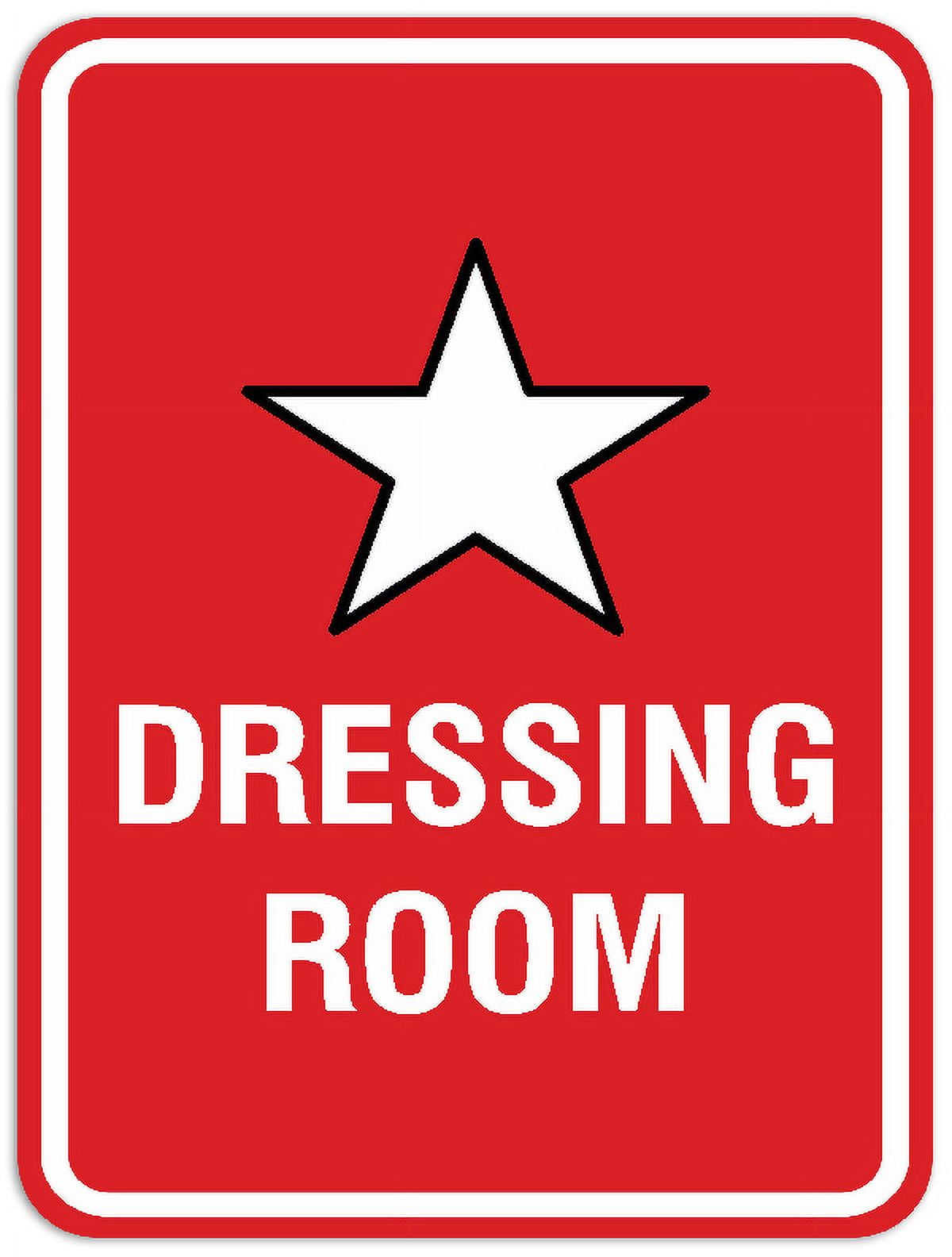 Signs ByLITA Portrait Round Dressing room Sign - Laser-Engraved ...