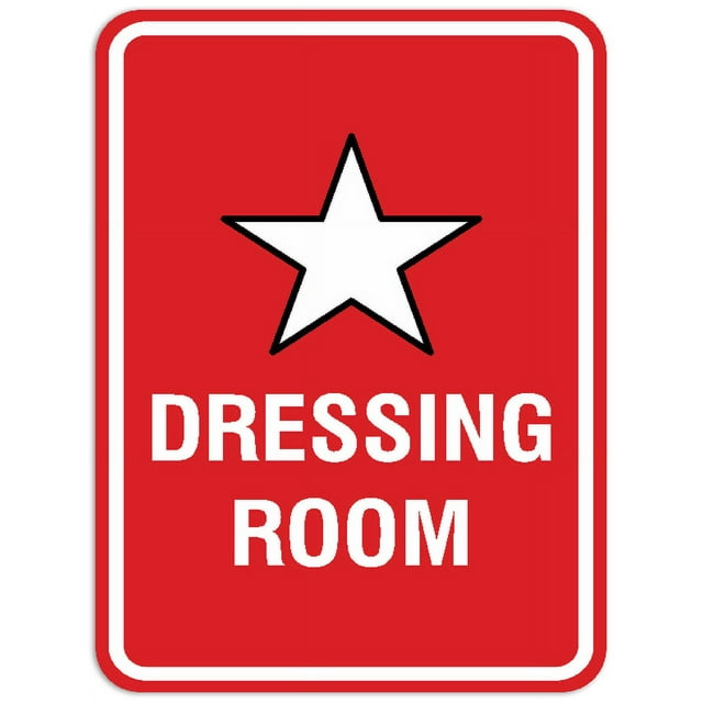 Signs ByLITA Portrait Round Dressing room Sign - Laser-Engraved ...