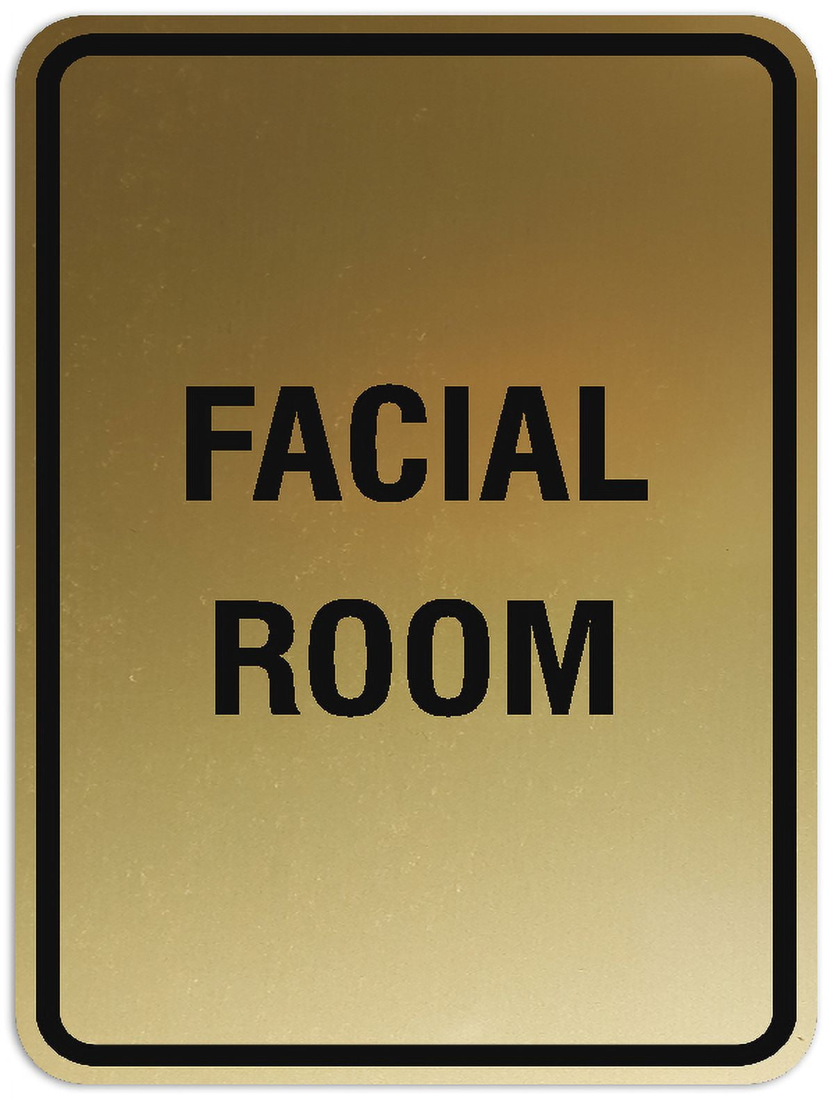 Signs ByLITA Portrait Round Facial Room Sign - Laser-Engraved Lettering ...