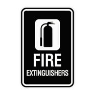 Portrait Round Fire Hazard Sign (Red) - Small - Walmart.com