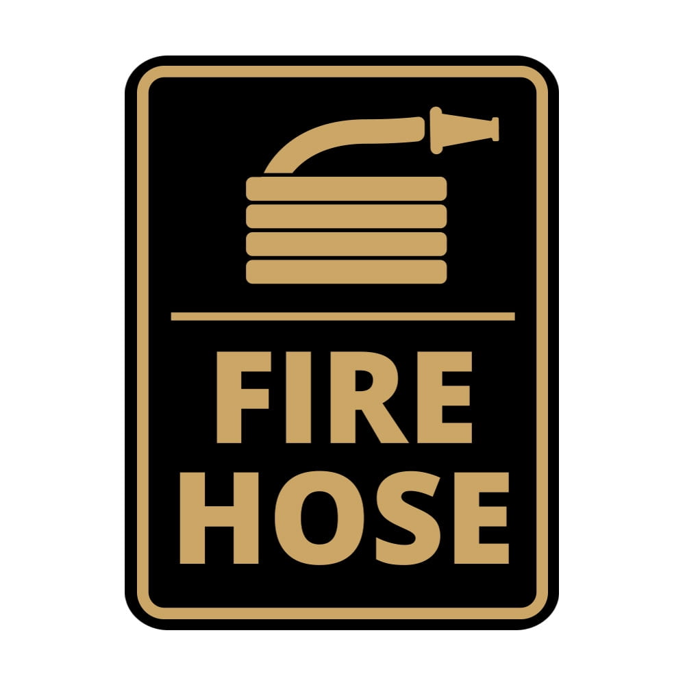 Signs ByLITA Portrait Round Fire Hose Door or Wall Sign Easy ...