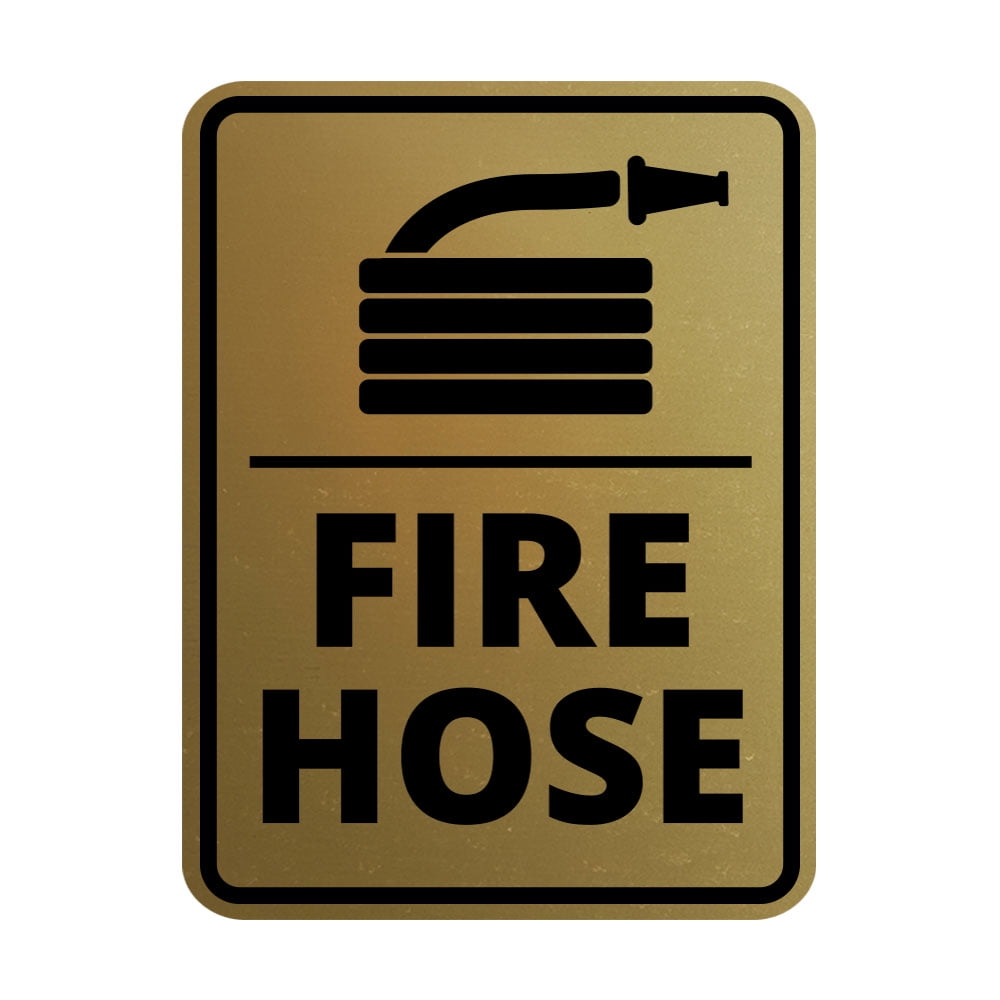 Signs ByLITA Portrait Round Fire Hose Door or Wall Sign Easy ...