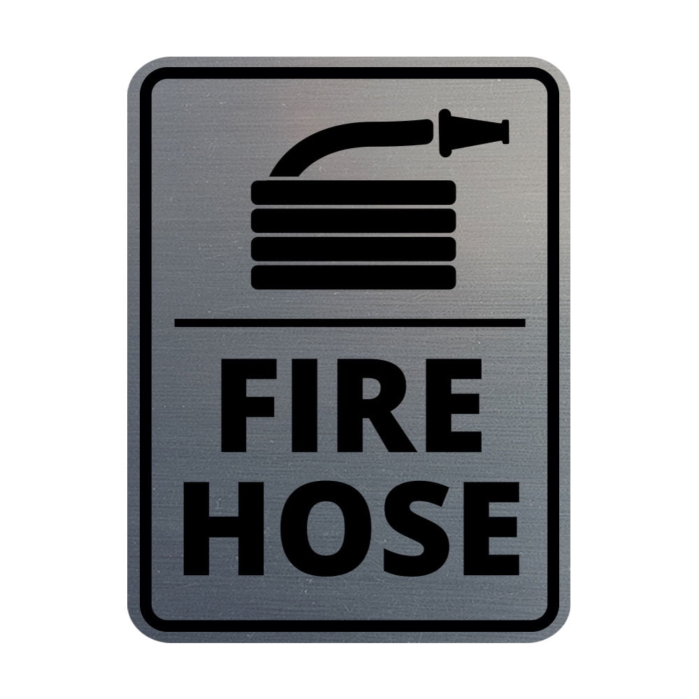 Signs ByLITA Portrait Round Fire Hose Door or Wall Sign Easy ...