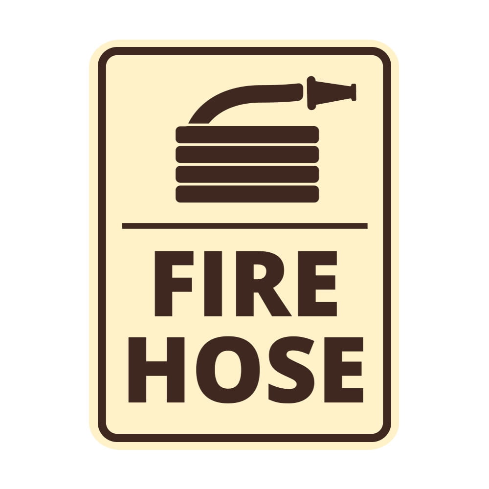 Signs ByLITA Portrait Round Fire Hose Door or Wall Sign Easy ...