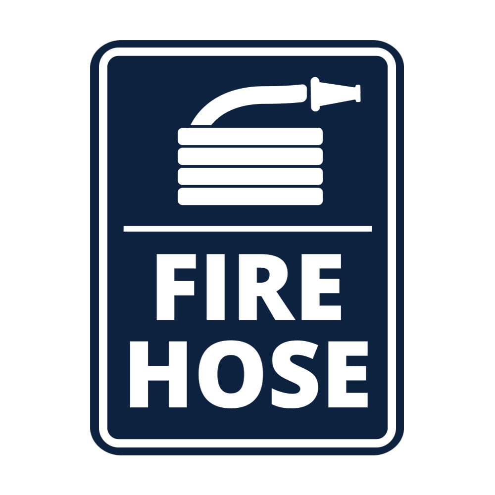 Signs ByLITA Portrait Round Fire Hose Door or Wall Sign Easy ...