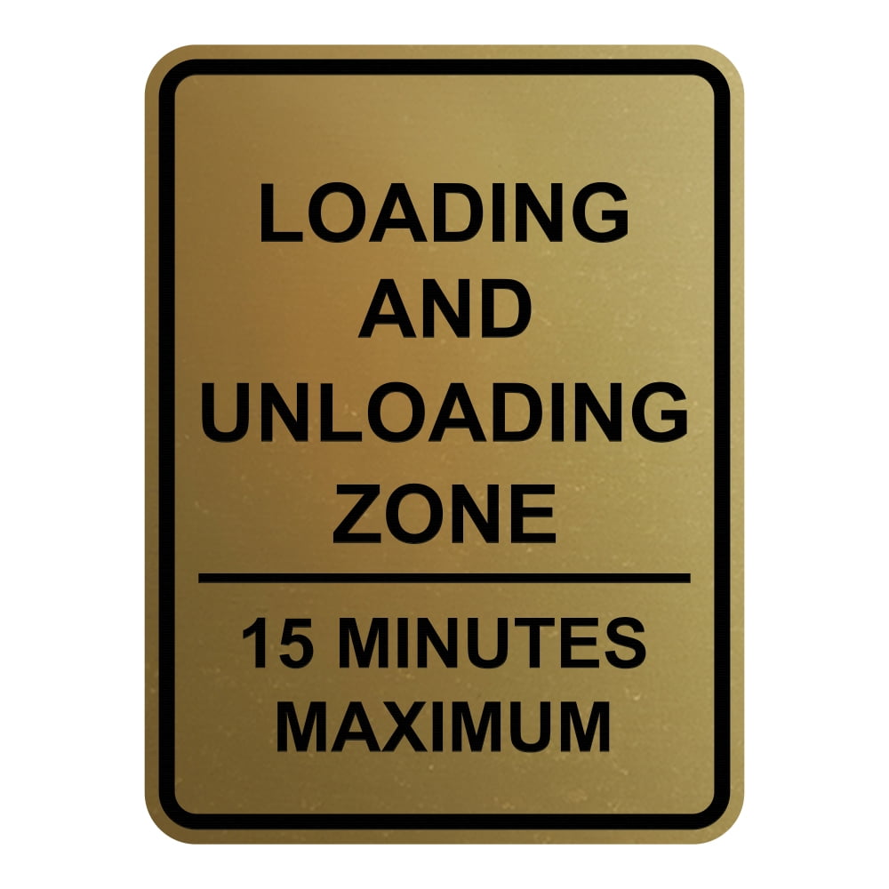 Signs ByLITA Portrait Round Loading and Unloading Zone 15 Minutes ...