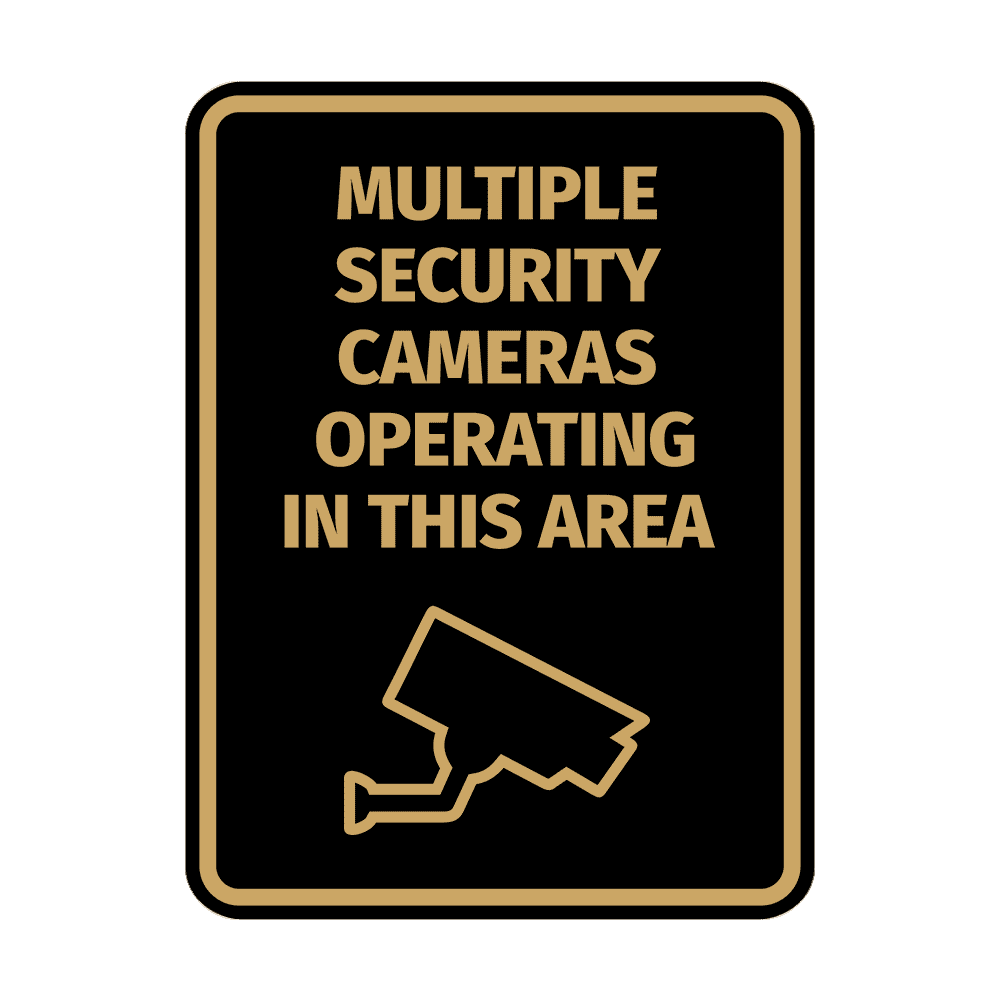 Signs ByLITA Portrait Round Multiple security cameras operating in this ...