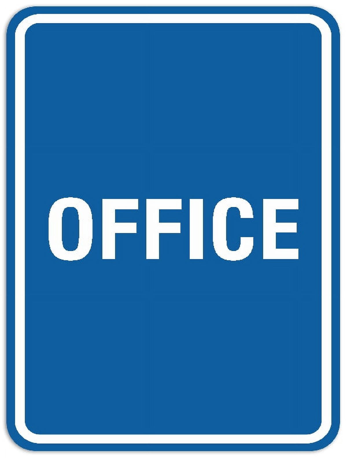 Signs ByLITA Portrait Round Office Sign - Laser-Engraved Lettering ...