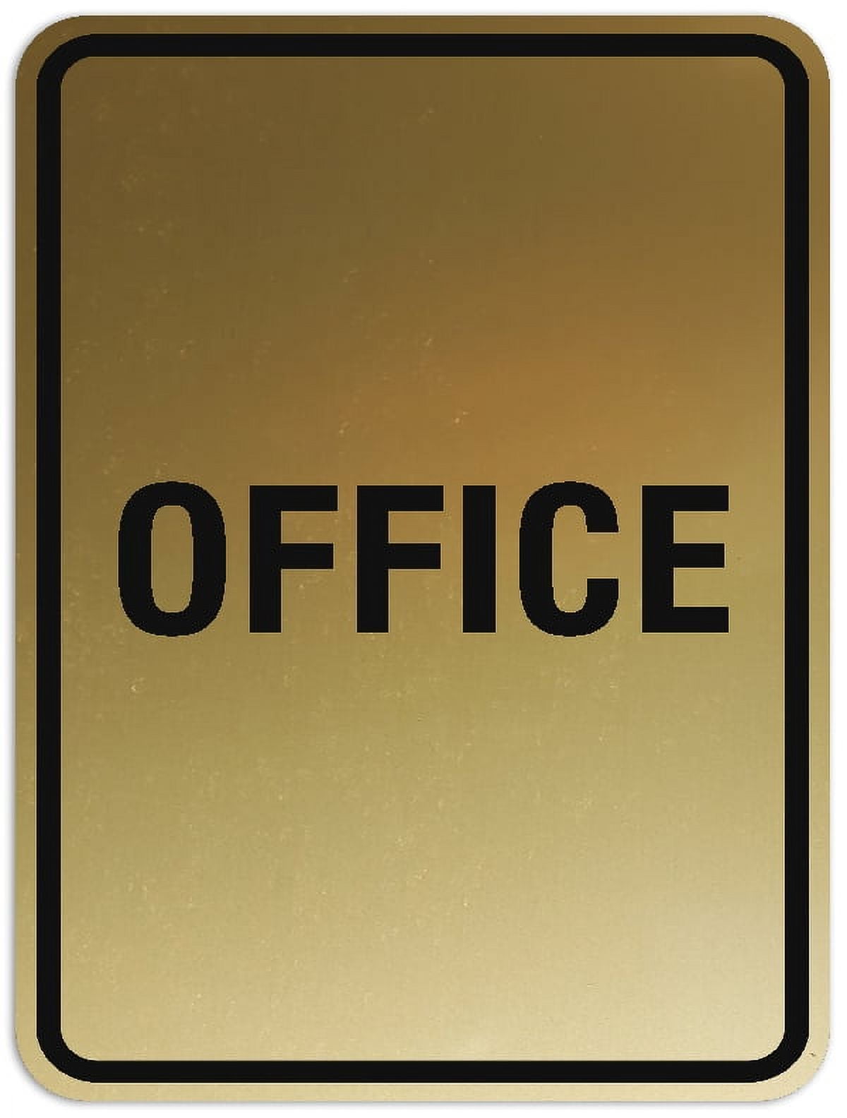 Signs ByLITA Portrait Round Office Sign - Laser-Engraved Lettering ...