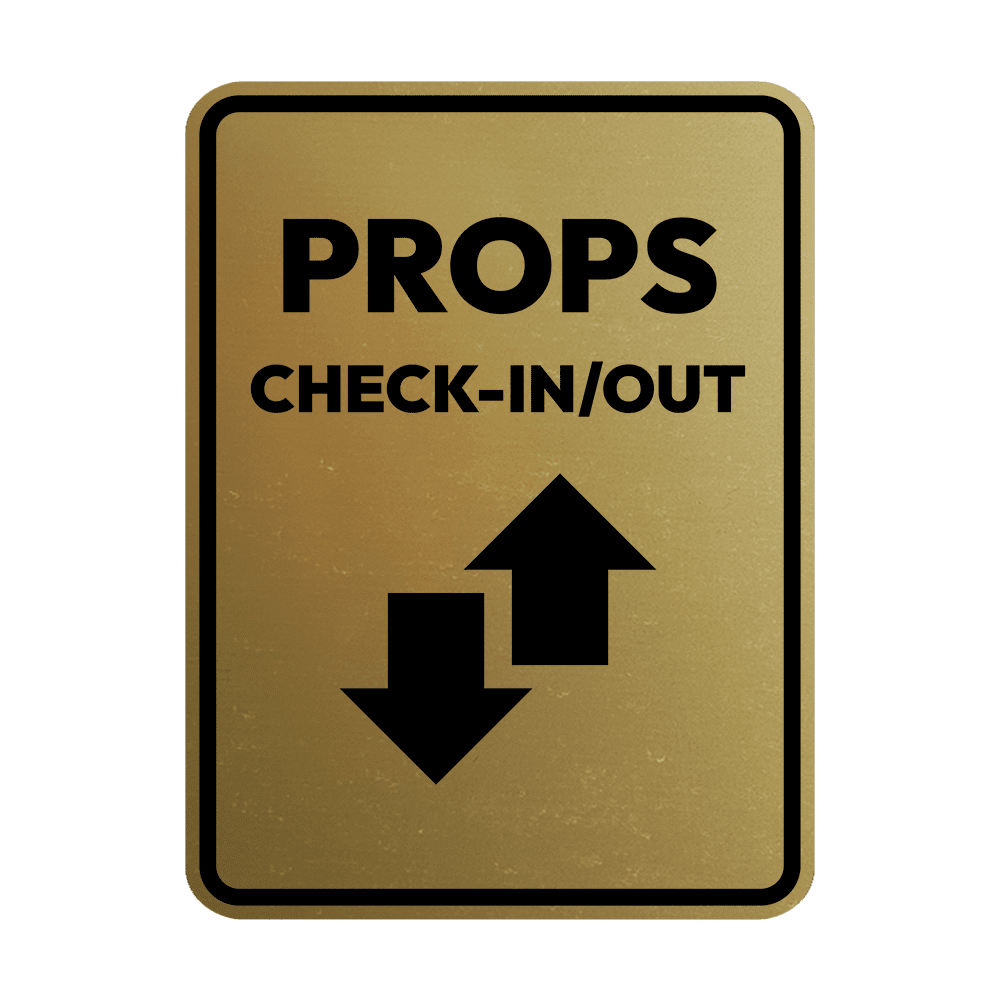 Signs ByLITA Portrait Round Props Check-In/Out Door or Wall Sign Easy ...