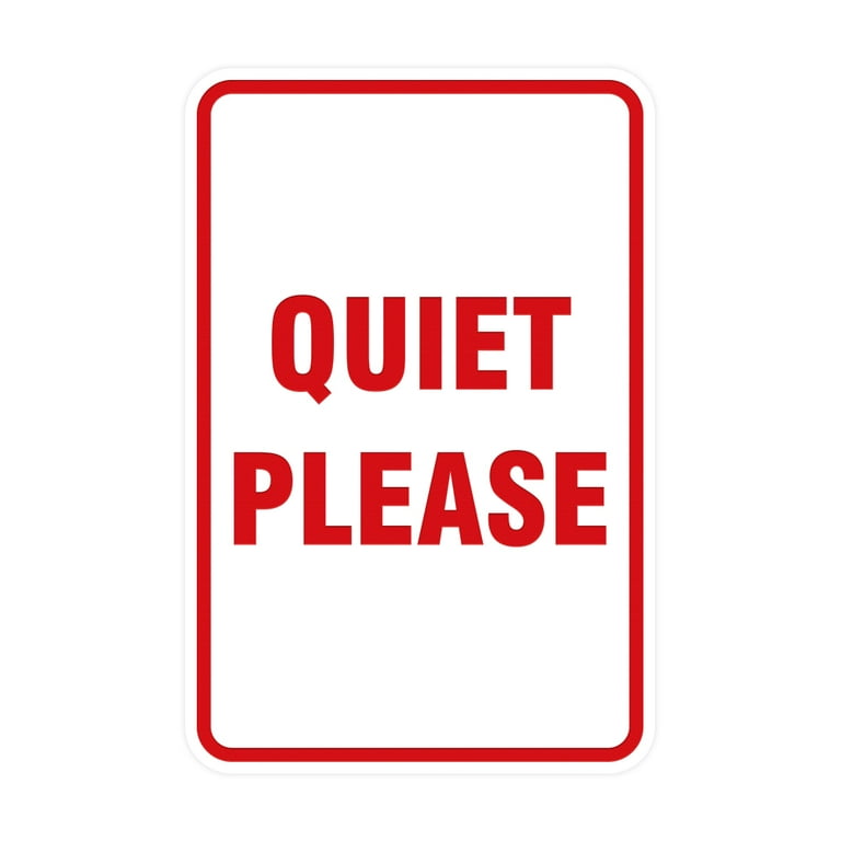 Quiet Please Sign Clip Art Signs ByLITA Fancy Quiet Please Sign (Black