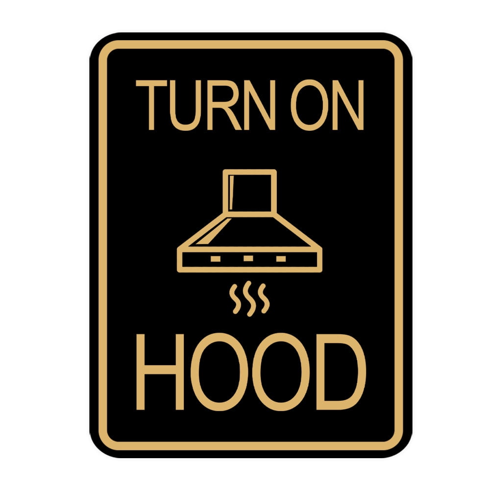 Signs ByLITA Portrait Round Turn On Hood Door or Wall Sign Durable ABS ...