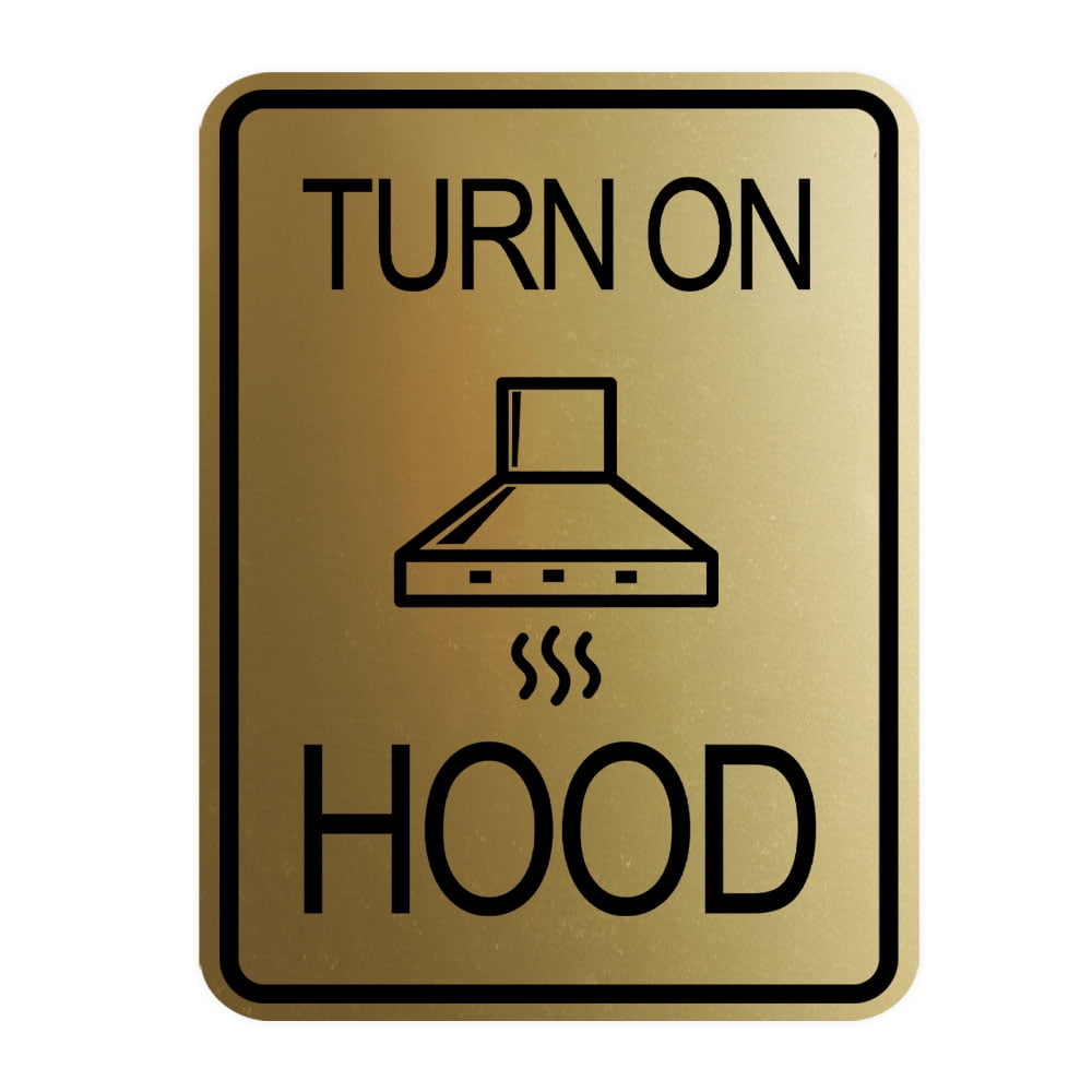 Signs ByLITA Portrait Round Turn On Hood Door or Wall Sign Durable ABS ...