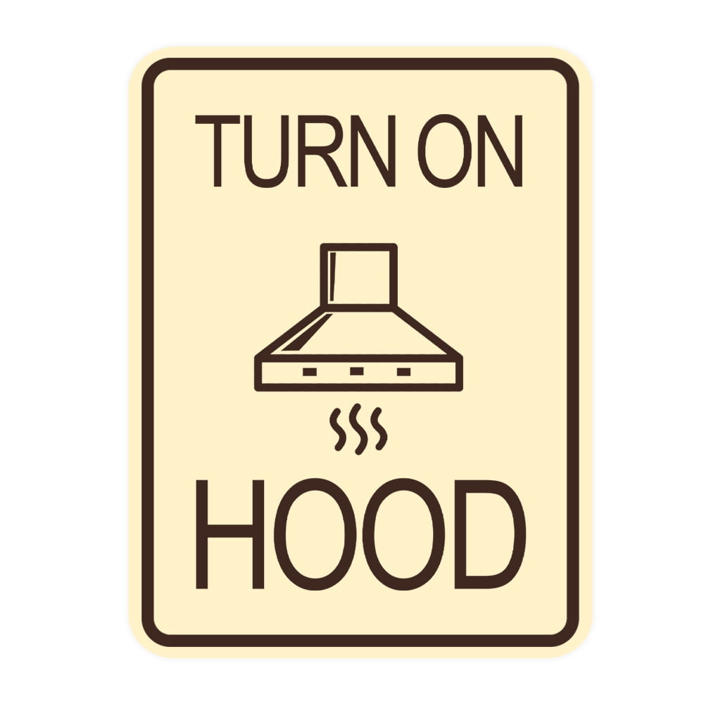 Signs ByLITA Portrait Round Turn On Hood Door or Wall Sign Durable ABS ...
