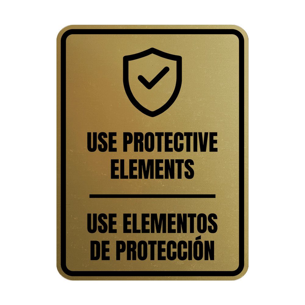 Signs ByLITA Portrait Round Use Protective Elements Door or Wall Sign ...