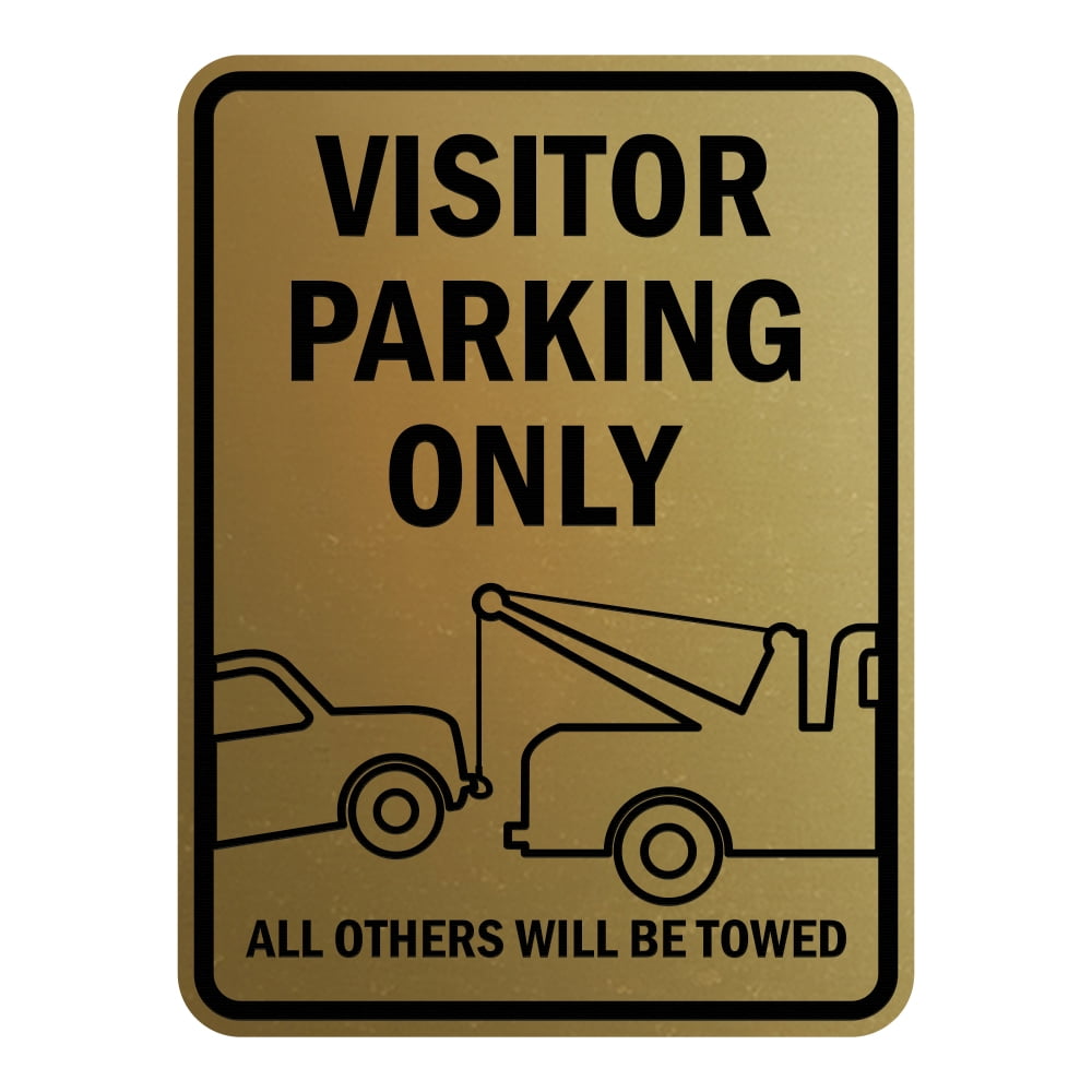 Signs ByLITA Portrait Round Visitor Parking Only All Others Will Be ...