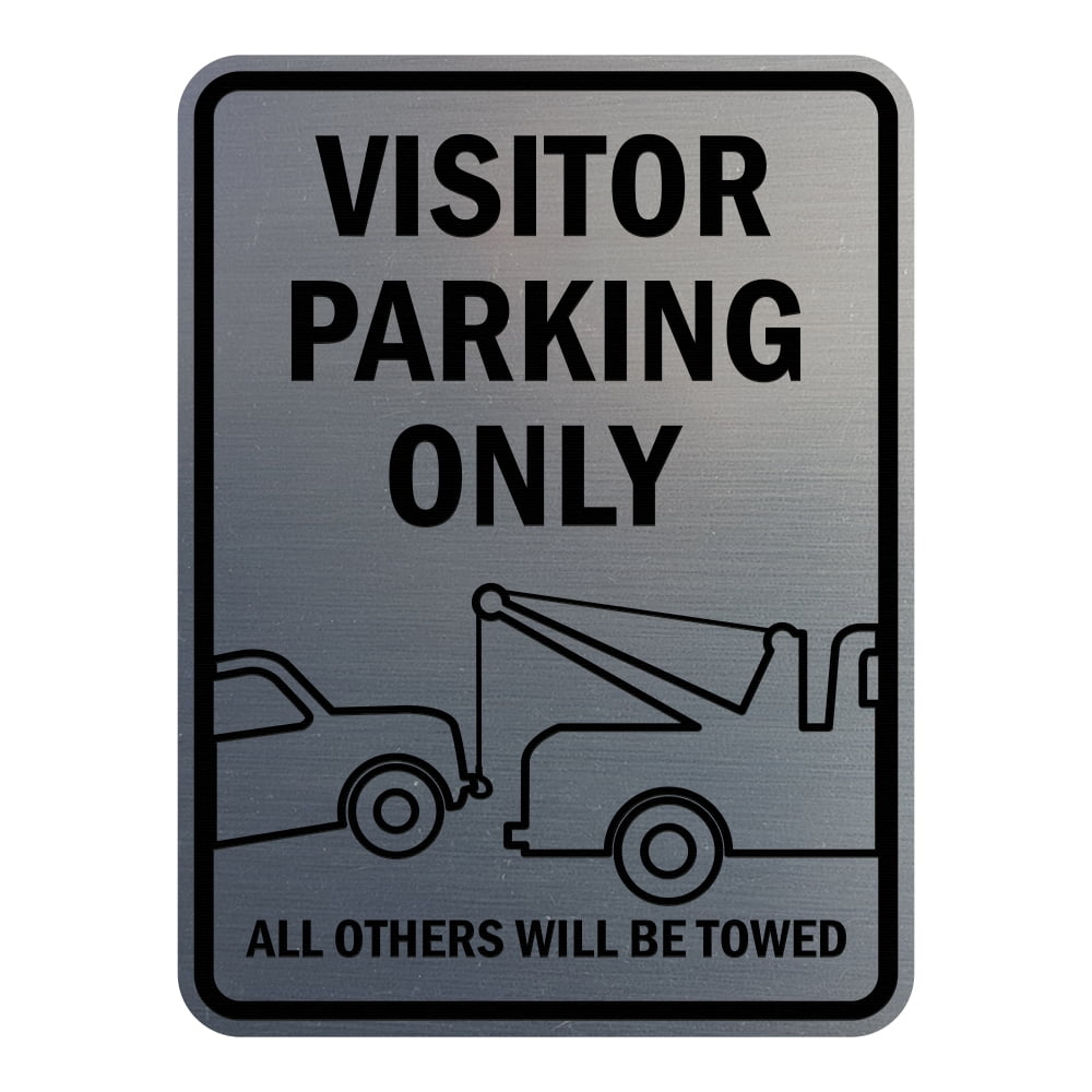 Signs ByLITA Portrait Round Visitor Parking Only All Others Will Be ...