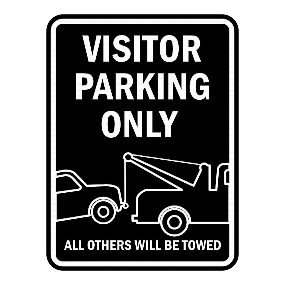 Signs ByLITA Portrait Round Visitor Parking Only All Others Will Be ...