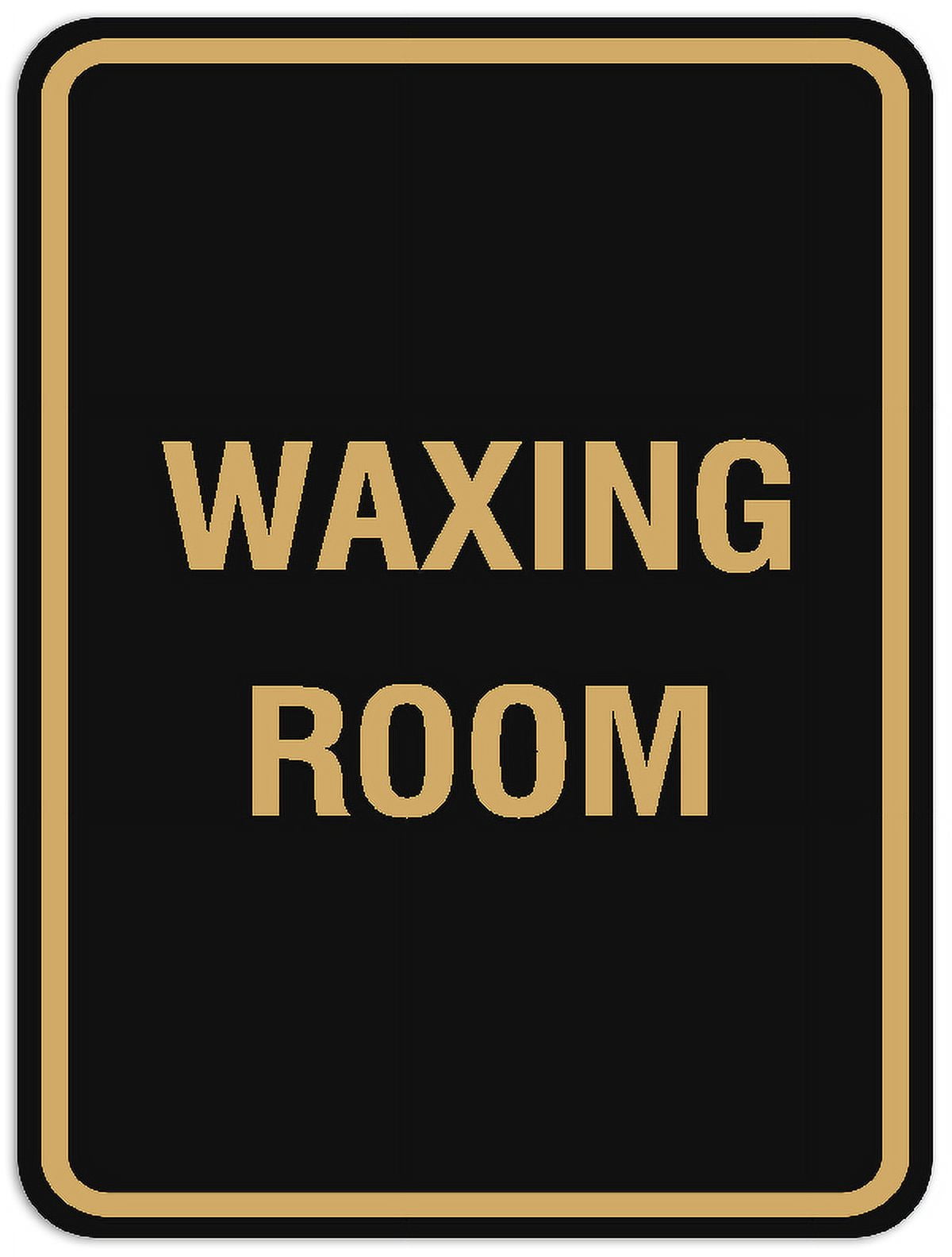 Signs ByLITA Portrait Round Waxing Room Sign - Laser-Engraved Lettering ...