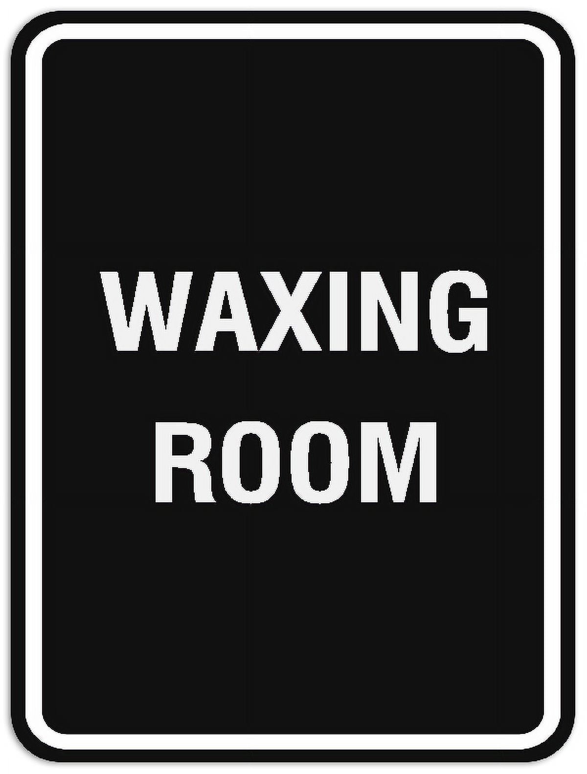 Signs ByLITA Portrait Round Waxing Room Sign - Laser-Engraved Lettering ...