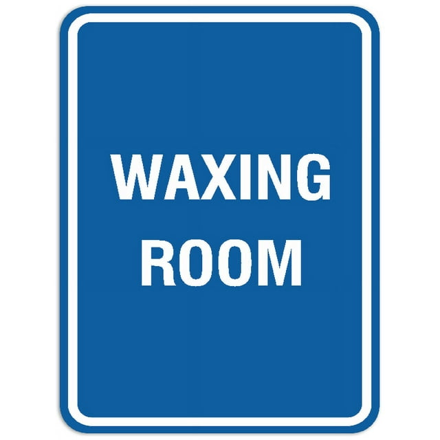 Signs ByLITA Portrait Round Waxing Room Sign - Laser-Engraved Lettering ...