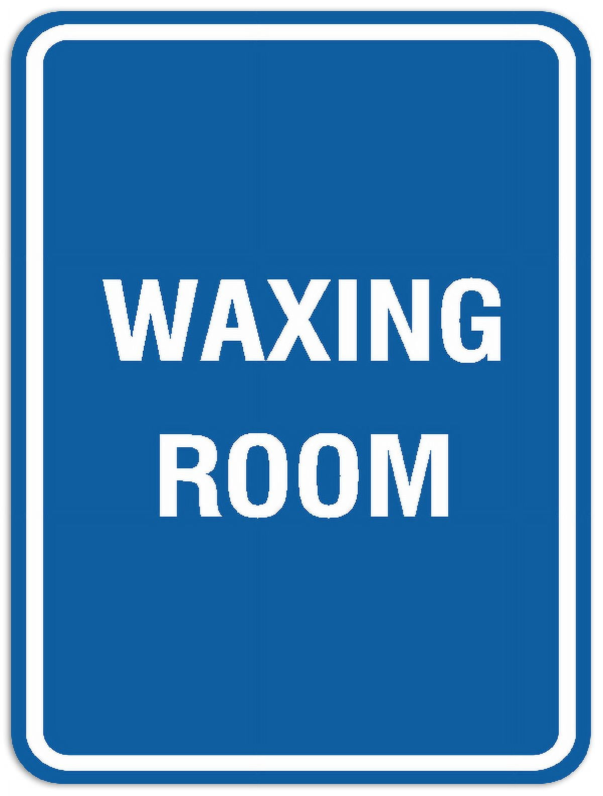 Signs ByLITA Portrait Round Waxing Room Sign - Laser-Engraved Lettering ...