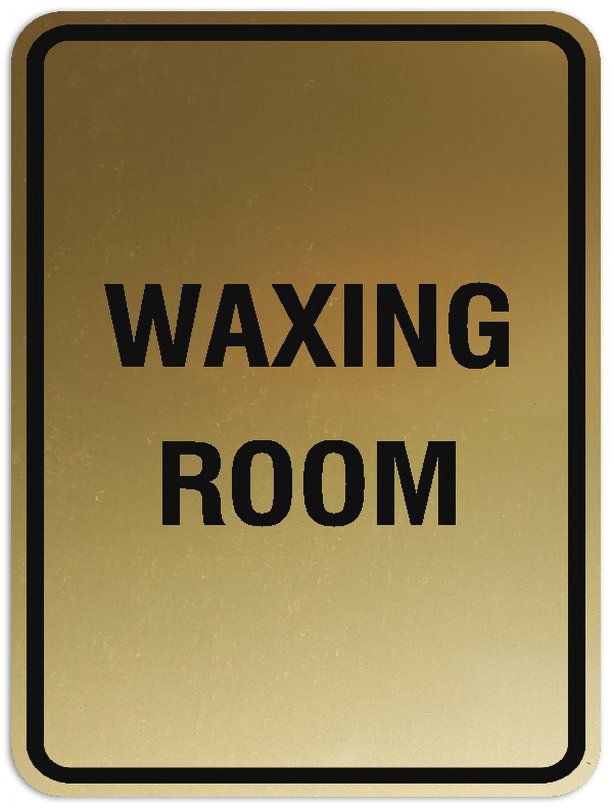Signs ByLITA Portrait Round Waxing Room Sign - Laser-Engraved Lettering ...