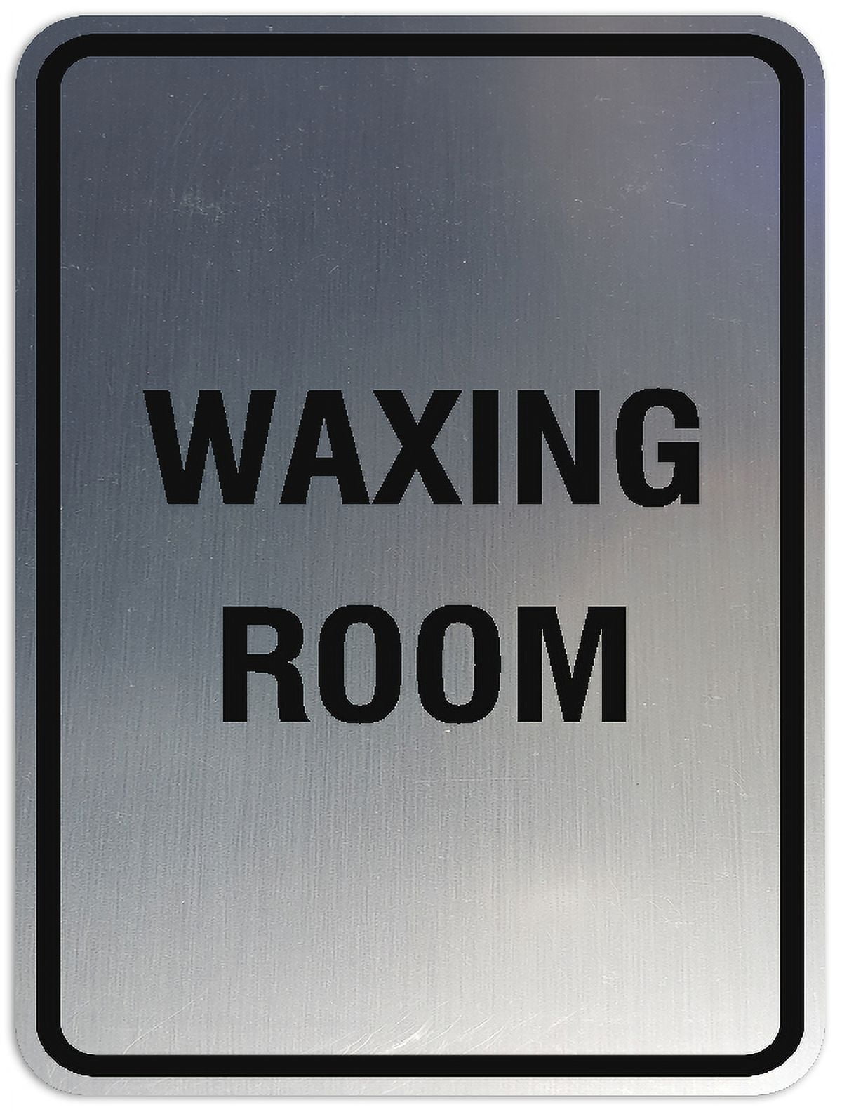 Signs ByLITA Portrait Round Waxing Room Sign - Laser-Engraved Lettering ...