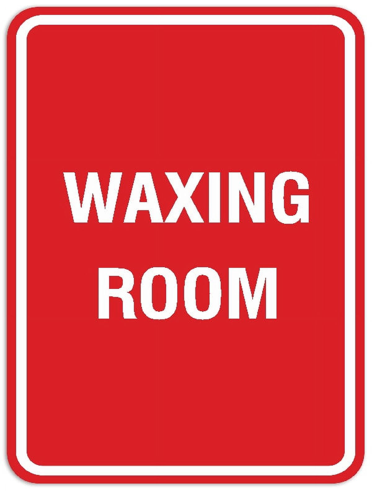 Signs ByLITA Portrait Round Waxing Room Sign - Laser-Engraved Lettering ...