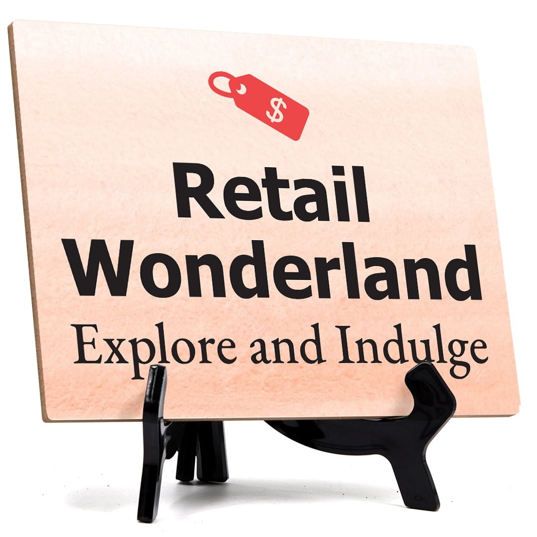 Signs ByLITA Retail Wonderland: Explore and Indulge Table Sign with ...
