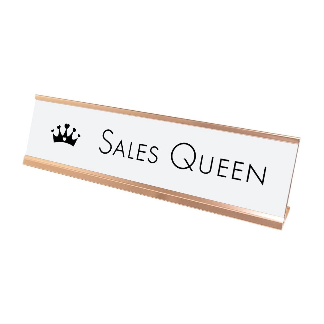 Signs ByLITA Sales Queen Desk Sign, novelty nameplate (2 x 8 ...