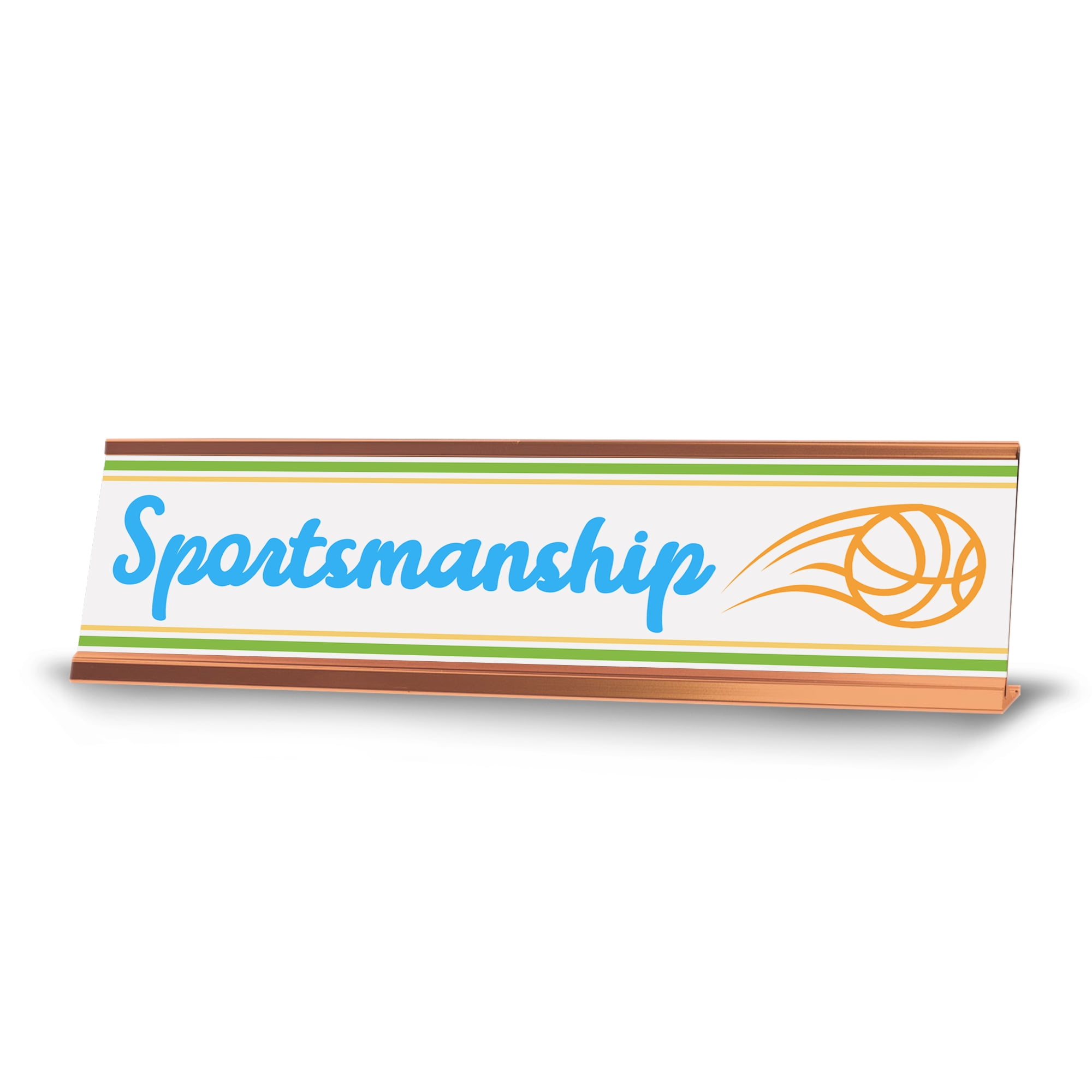Signs ByLITA Sportsmanship Award, Gold Frame, Desk Sign (2x8 ...